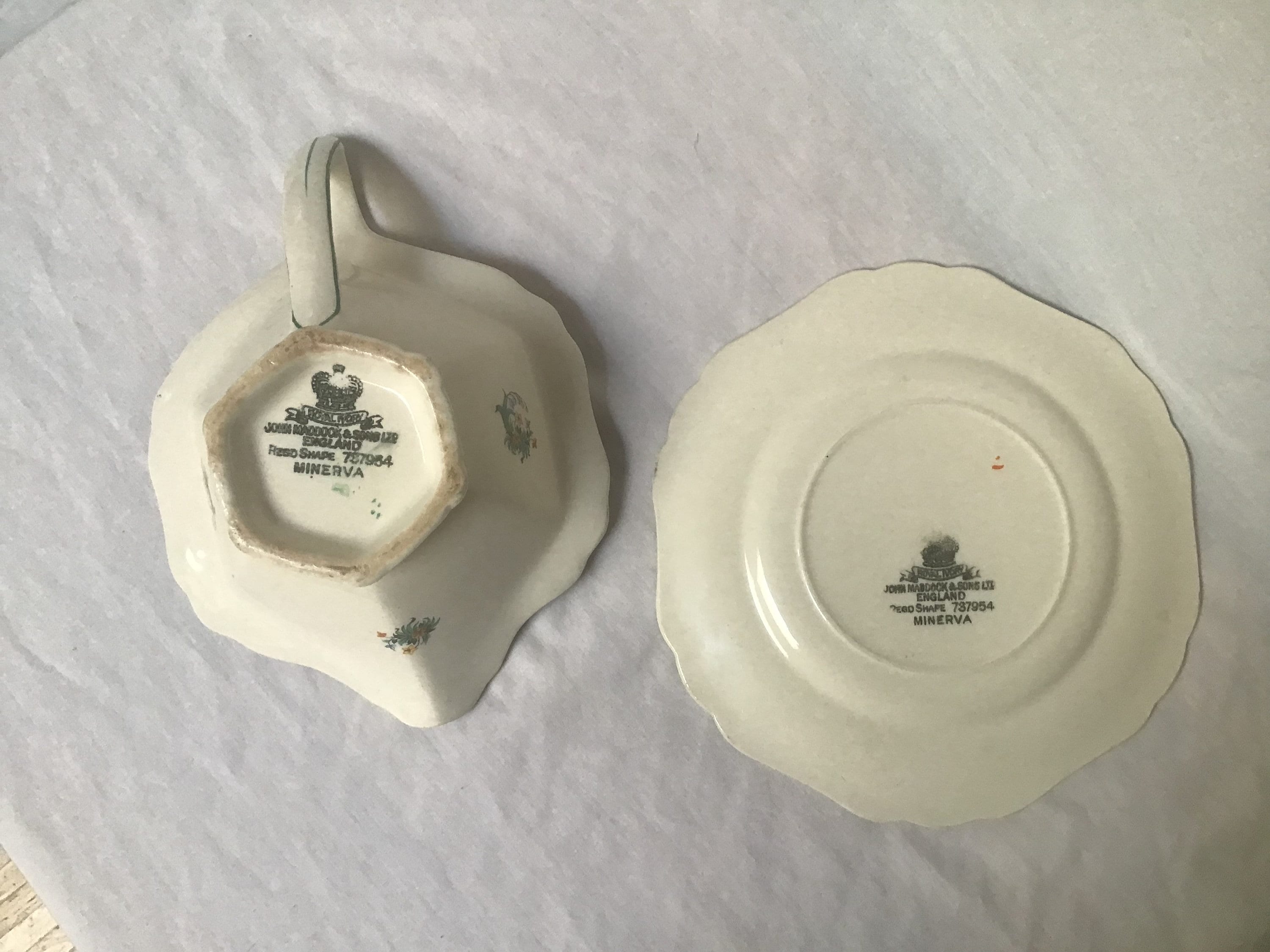 Vintage John Maddock & Sons Minerva Pattern Gravy Boat and | Etsy