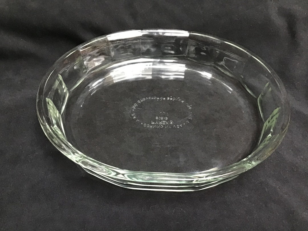 Vintage Pyrex Oval Casserole Clear Glass Dish Open Deep Dish Rare ...