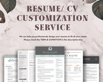 Resume template | Etsy