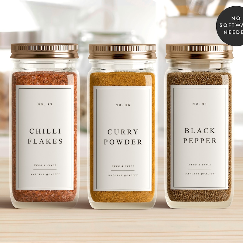 Spice Labels - Etsy