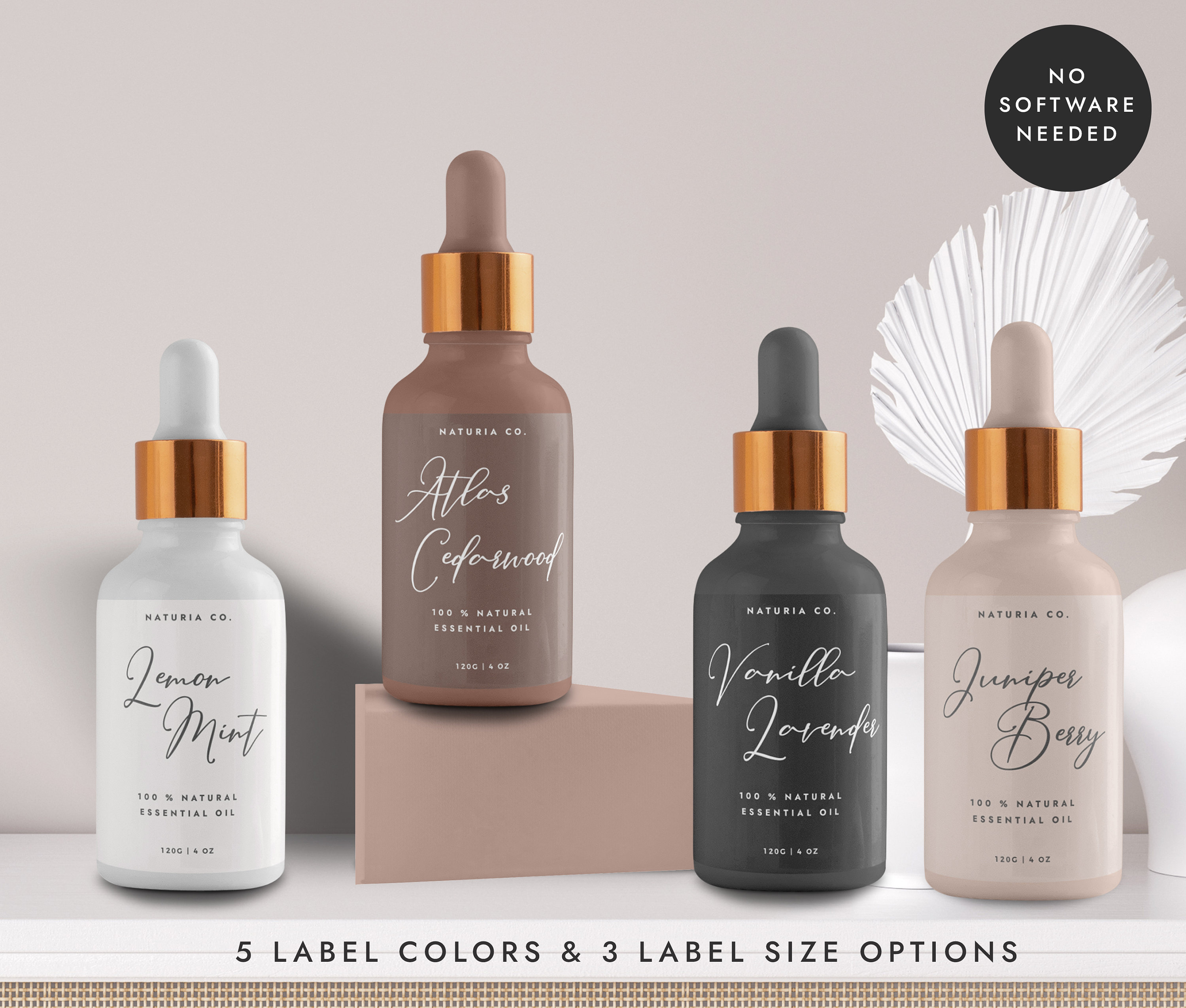 Editable Dropper Bottle Label Editable Bottle Label DIY - Etsy