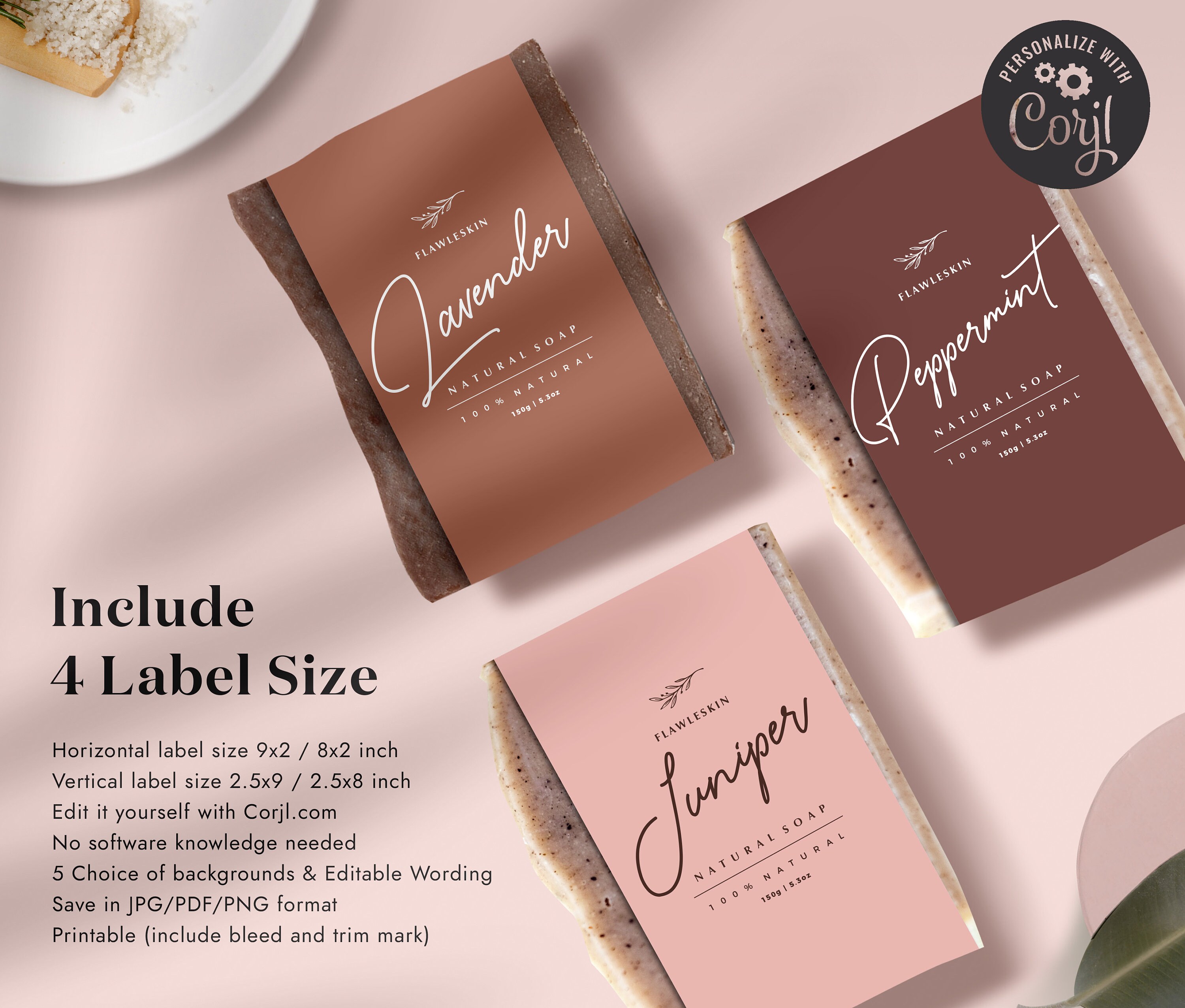 Editable Soap Label Template Printable Soap Labels Soap - Etsy Canada