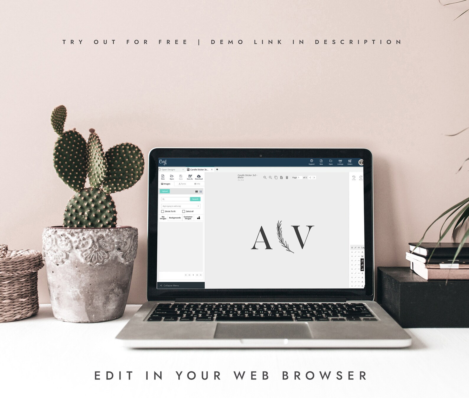 12 DIY Logo Designs Editable Logo Template Photography Logo | Etsy