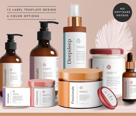 Product Label Package Set Dropper Bottle Label Candle Label - Etsy