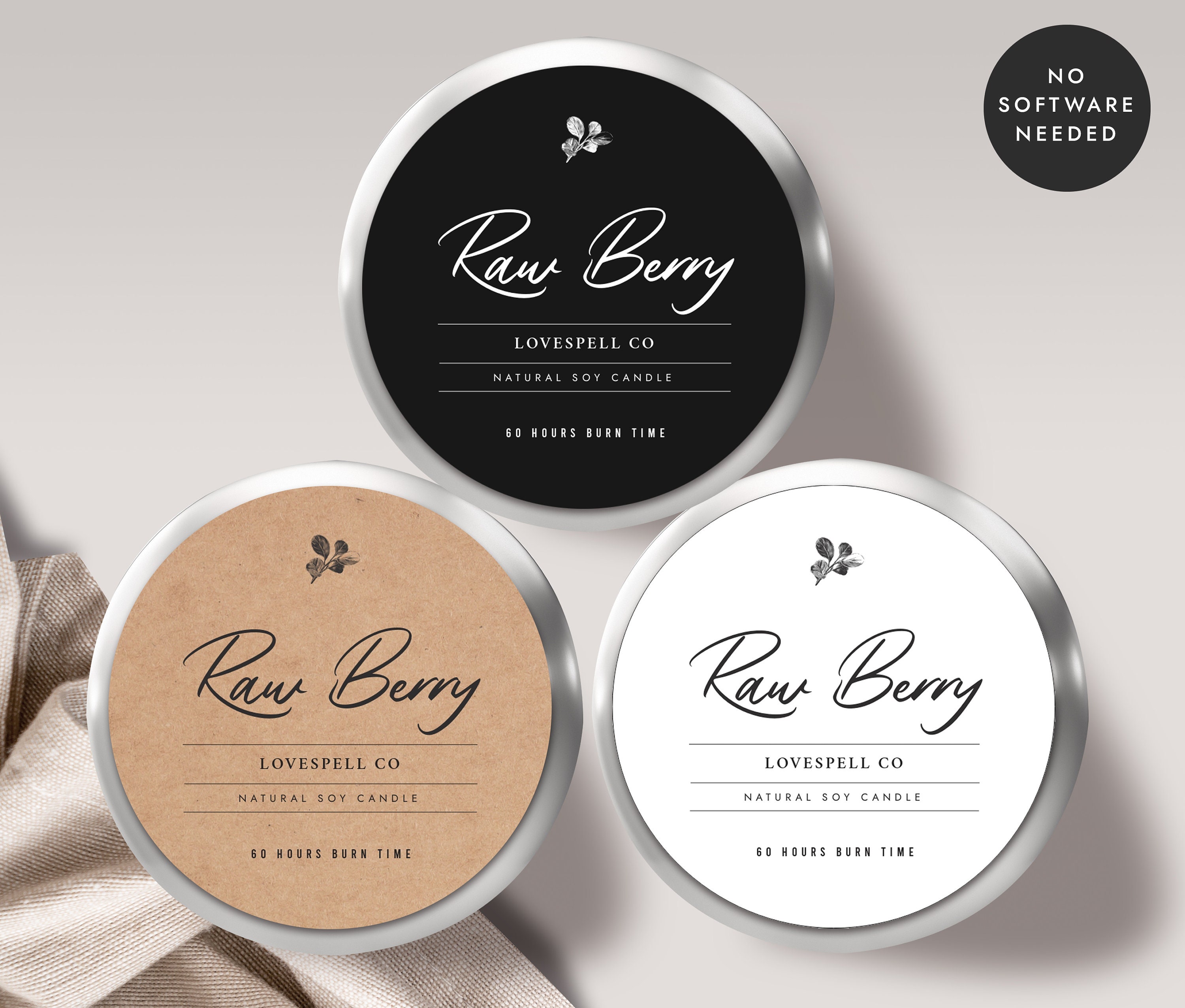 Editable Round Label Round Label Template Template Cosmetic - Etsy