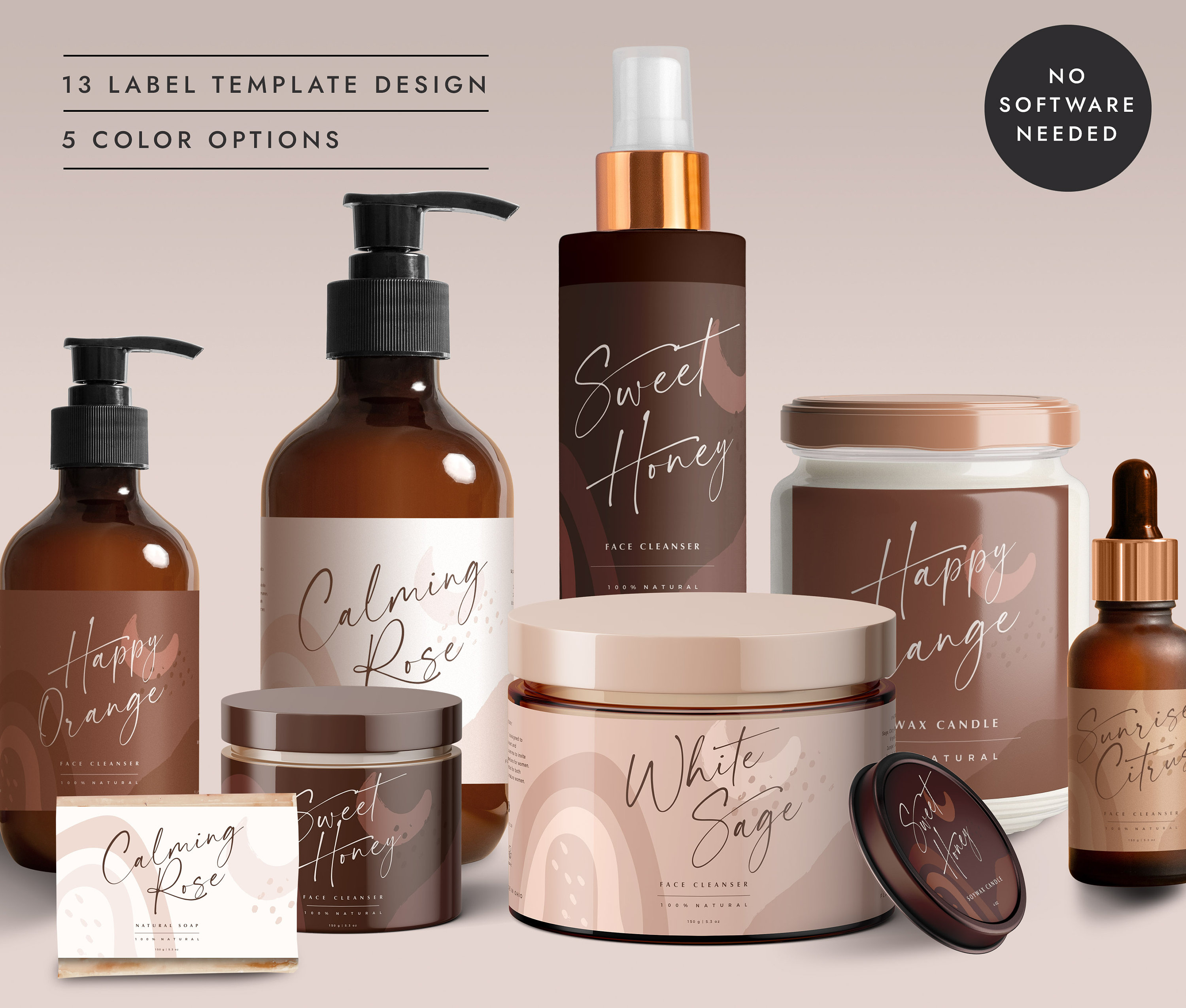 Product Label Package Set Dropper Bottle Label Candle Label - Etsy