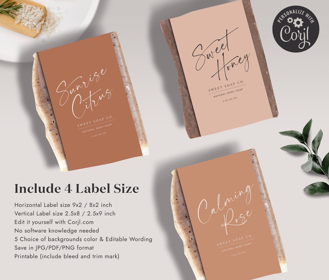 Editable Soap Label Template Printable Soap Labels Soap - Etsy
