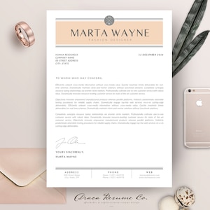 Professional Resume Template, CV Template, Photoshop Resume Cover ...