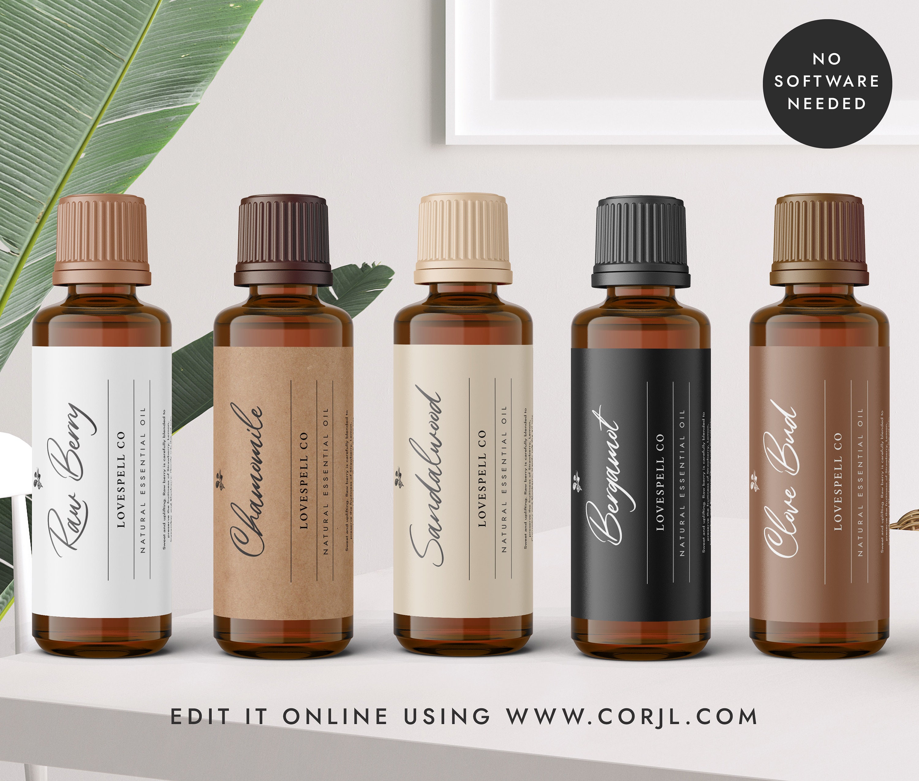 Editable Dropper Bottle Label Editable Bottle Label DIY - Etsy