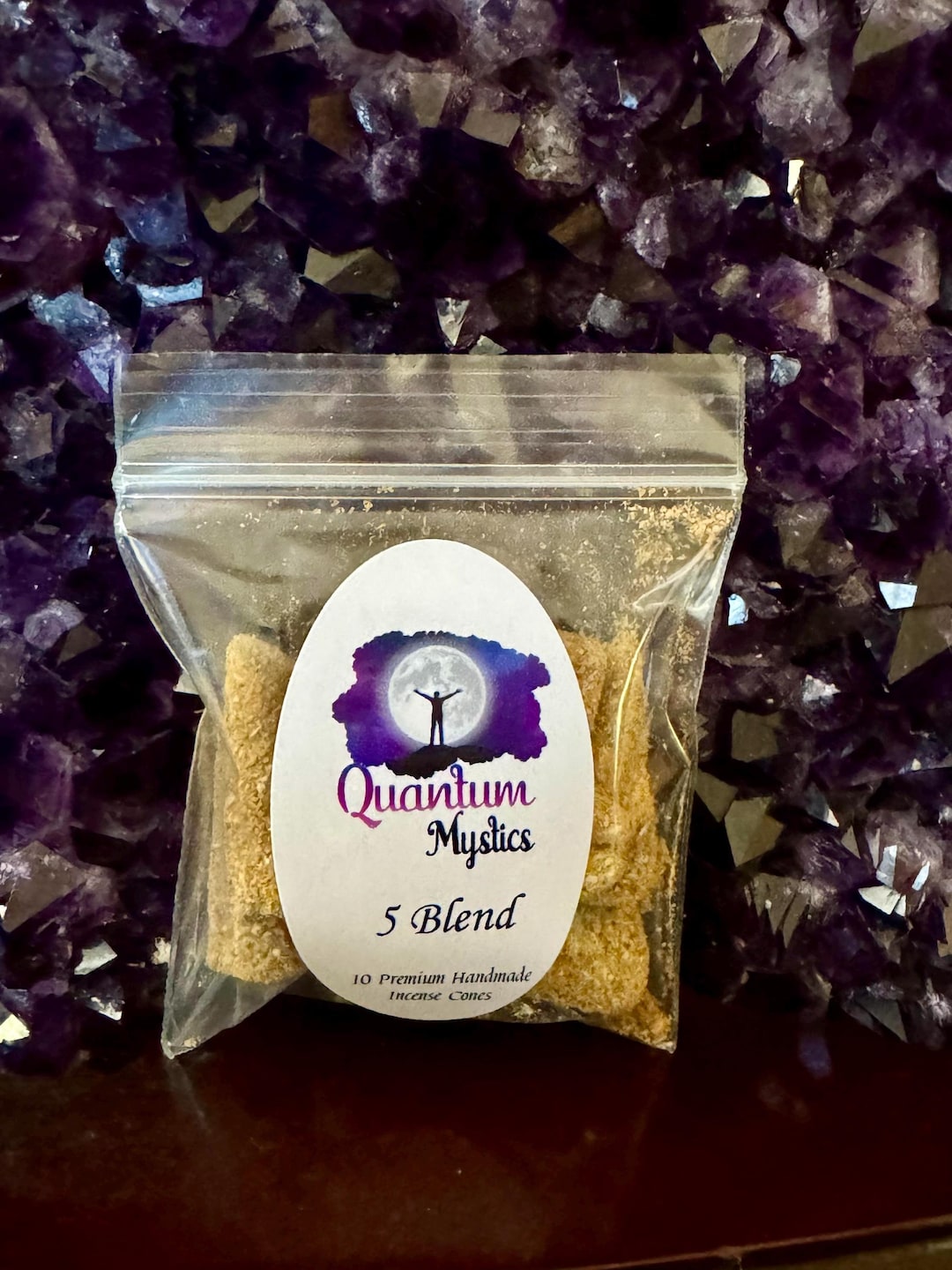 5 Blend Incense Cones: Frankincense, Myrrh, Copal, Sage, Palo Santo ...