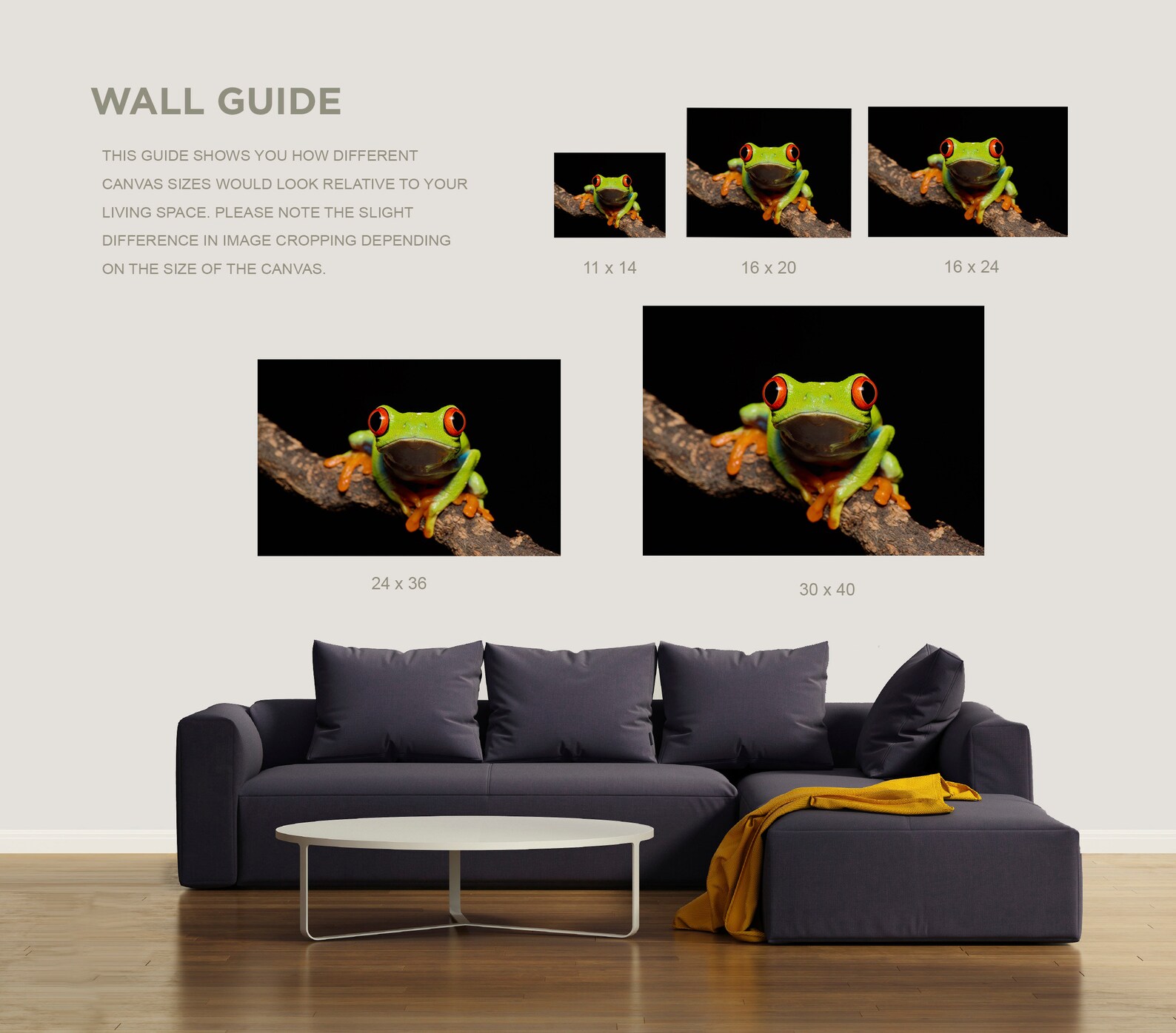 Red-eyed Tree Frog Canvas Wall Art - Etsy