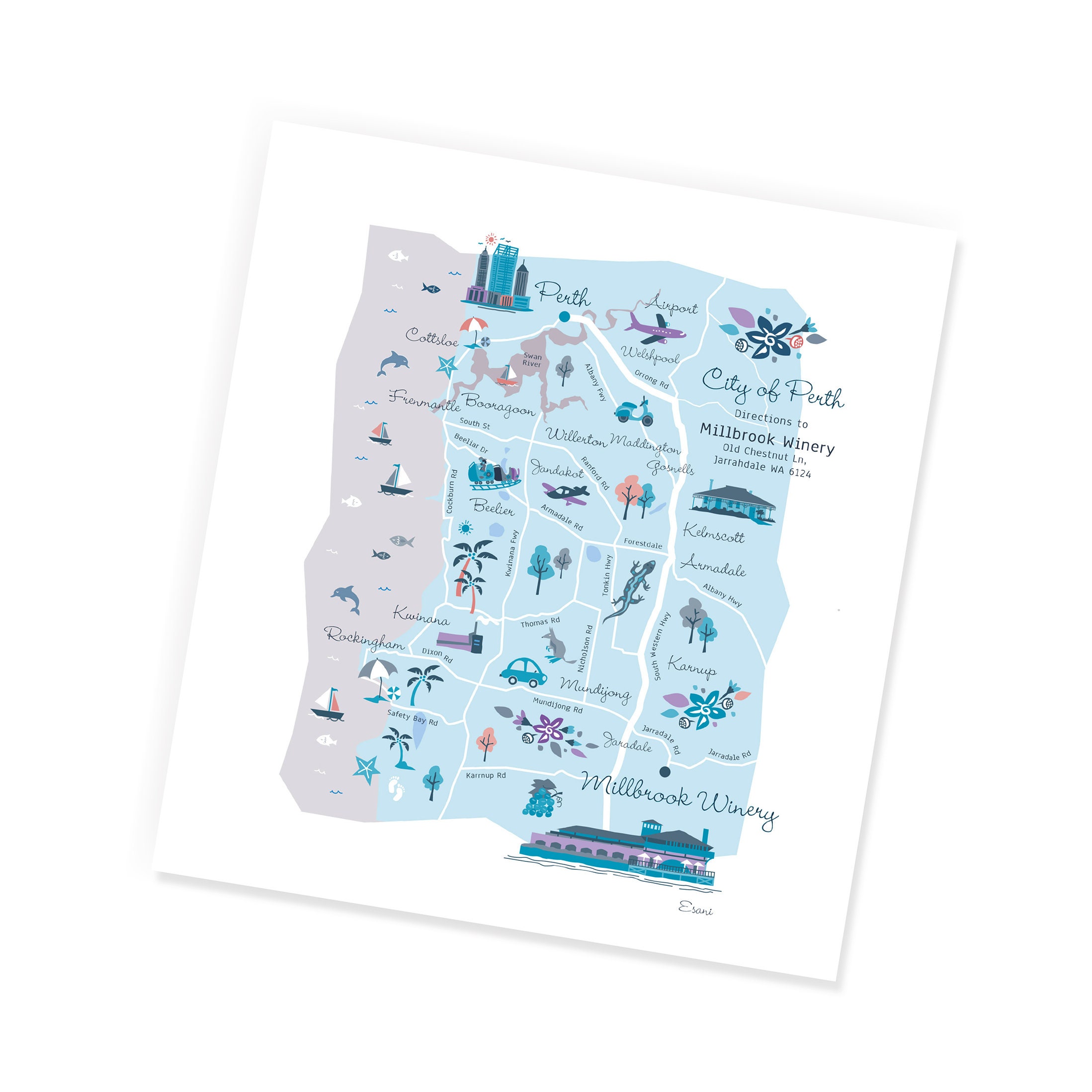 Custom Hand Drawn Maps Wedding Map Town Council Maps Travel - Etsy