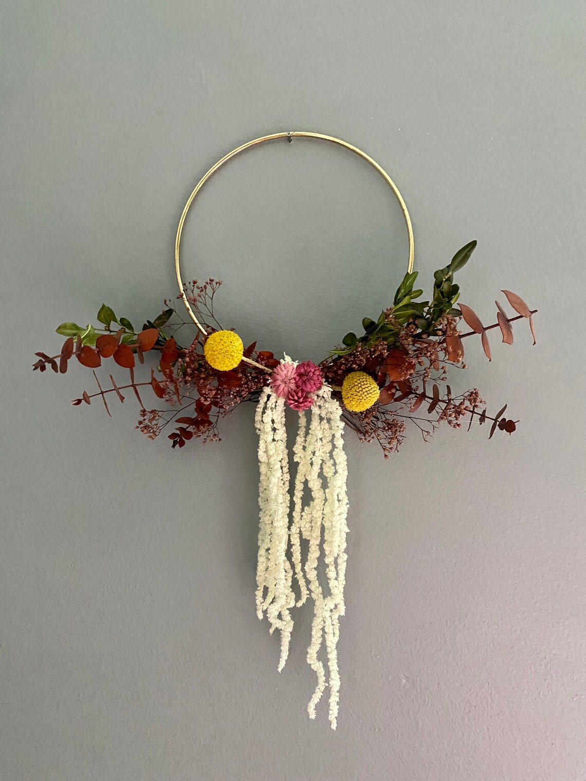 6 Floral Hoop With Dried Flowers - Etsy
