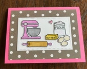 Baking Card Birthday Card Baker Card Card for Baker Gift - Etsy