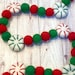 Christmas Garland Peppermint Garland Christmas Decor - Etsy