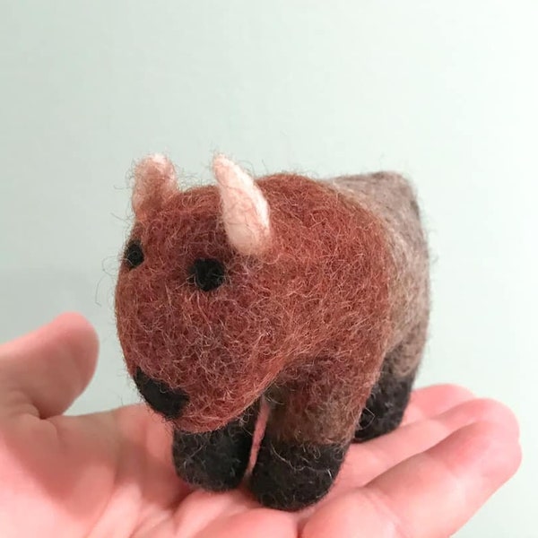 Felted Buffalo - Etsy