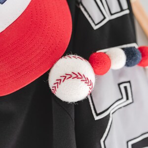 Baseball Garland, Baseball Teams, Felt Ball Garland, Sports Garland ...