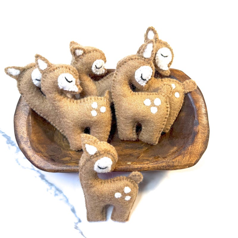 Felt Deer - Etsy