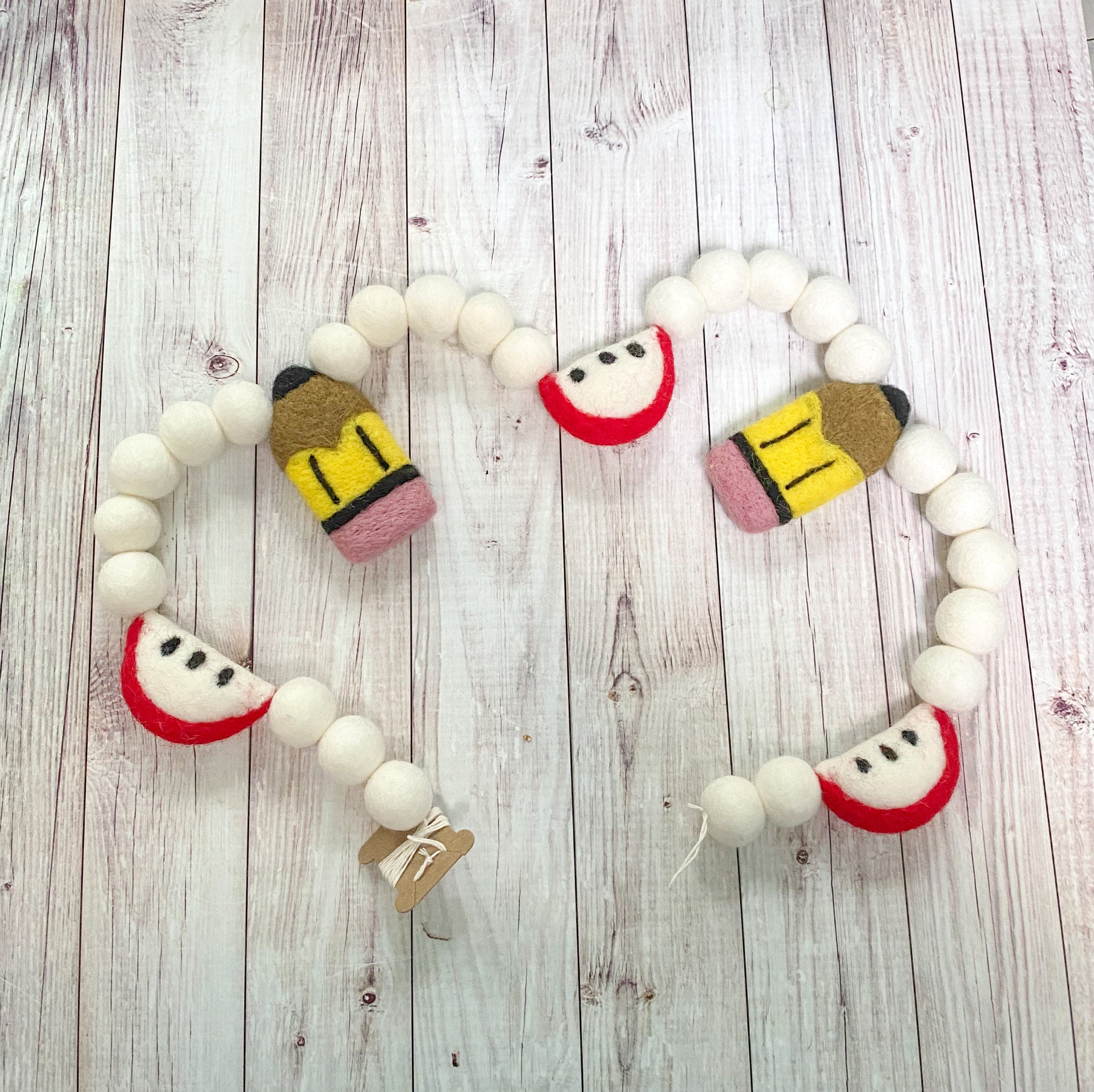 Teacher Garland, Felt Ball Garland, Teacher Decor, Teacher Gift ...