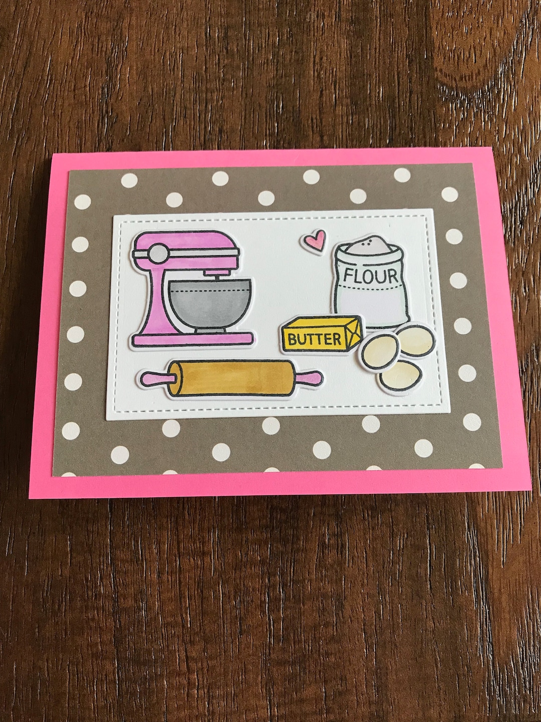 Baking Card, Birthday Card, Baker Card, Card for Baker, Gift for Baker ...