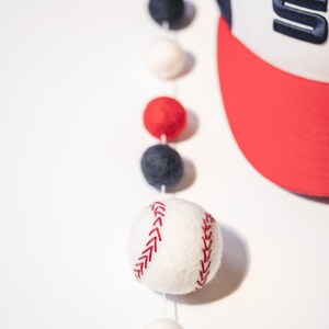 Baseball Garland, Baseball Teams, Felt Ball Garland, Sports Garland ...