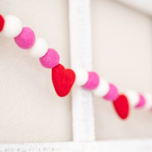 Valentine's Garland, Valentine's Day Garland, Heart Garland, Valentine ...