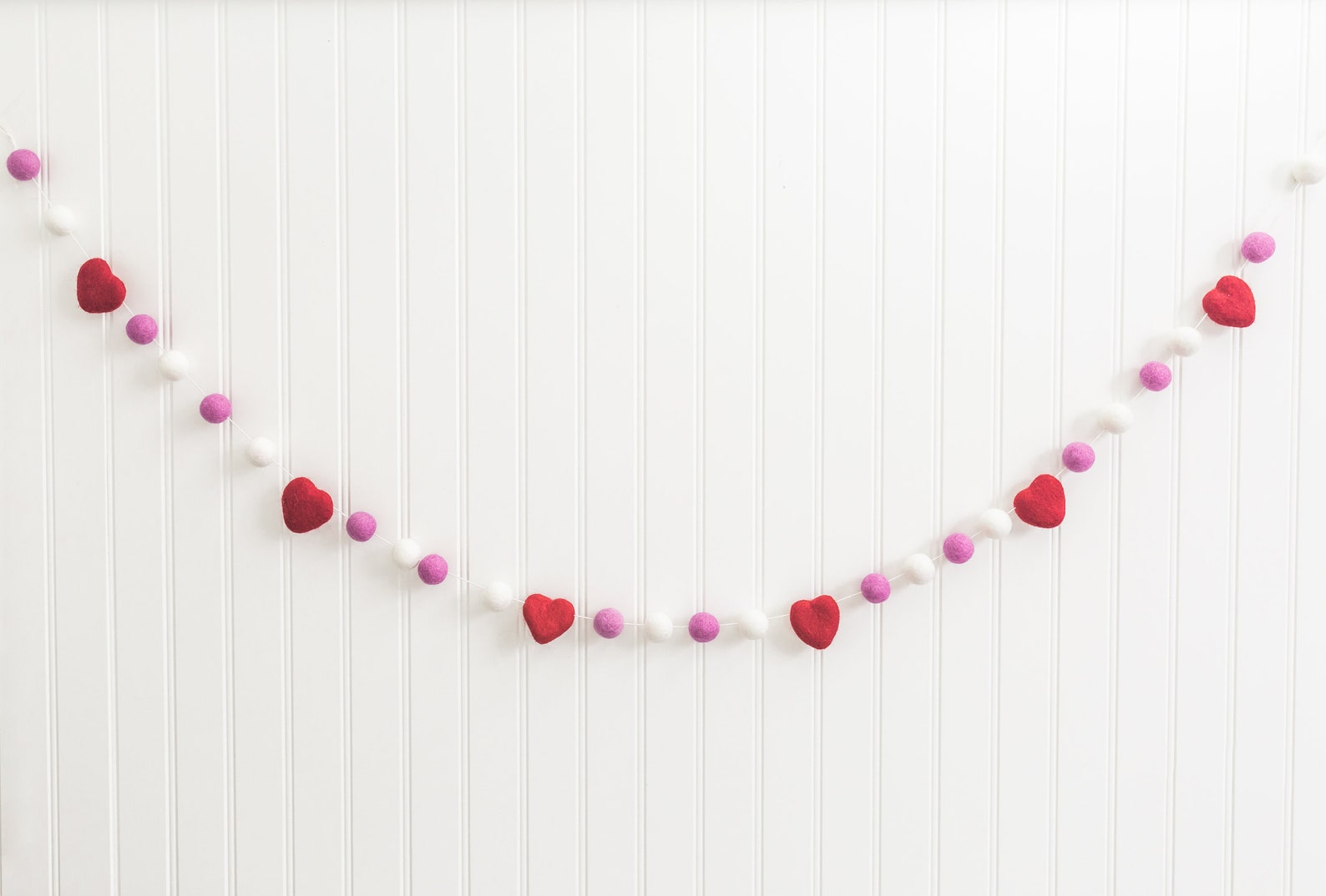 Valentine's garland Valentine's Day garland heart | Etsy
