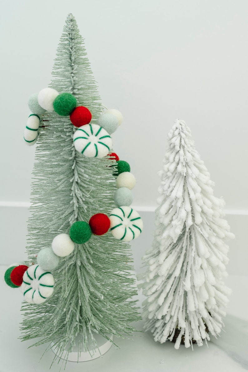 Peppermint Garland, Christmas Garland, Peppermint Decor, Peppermint ...