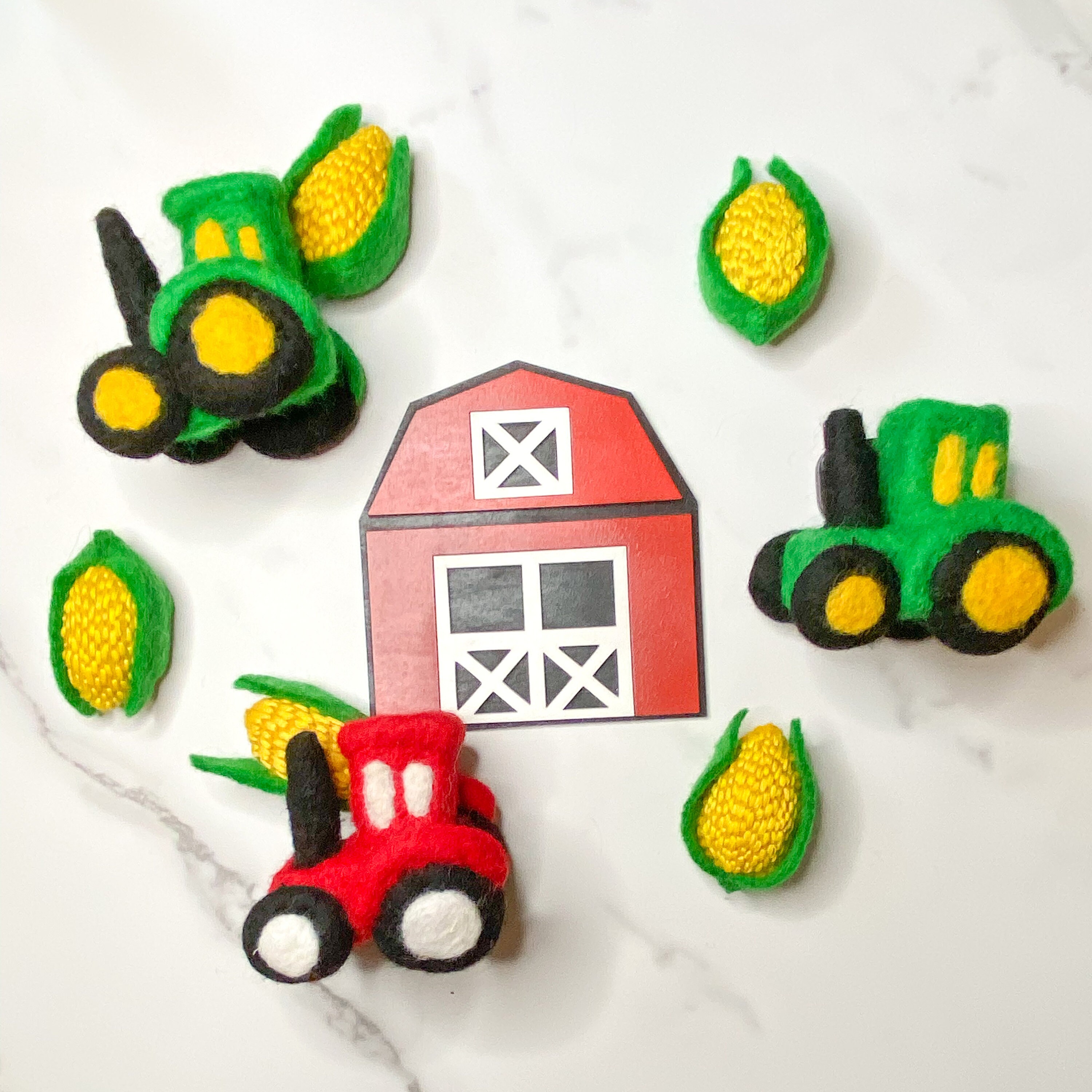 Tractor Decor Tractor Garland Felt Ball Garland Felt | Etsy