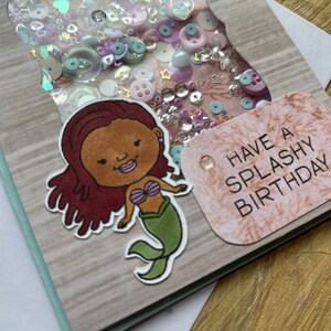 Mermaid Card, Mermaid Party, Mermaid Greeting, Mermaid Theme, Mermaid ...