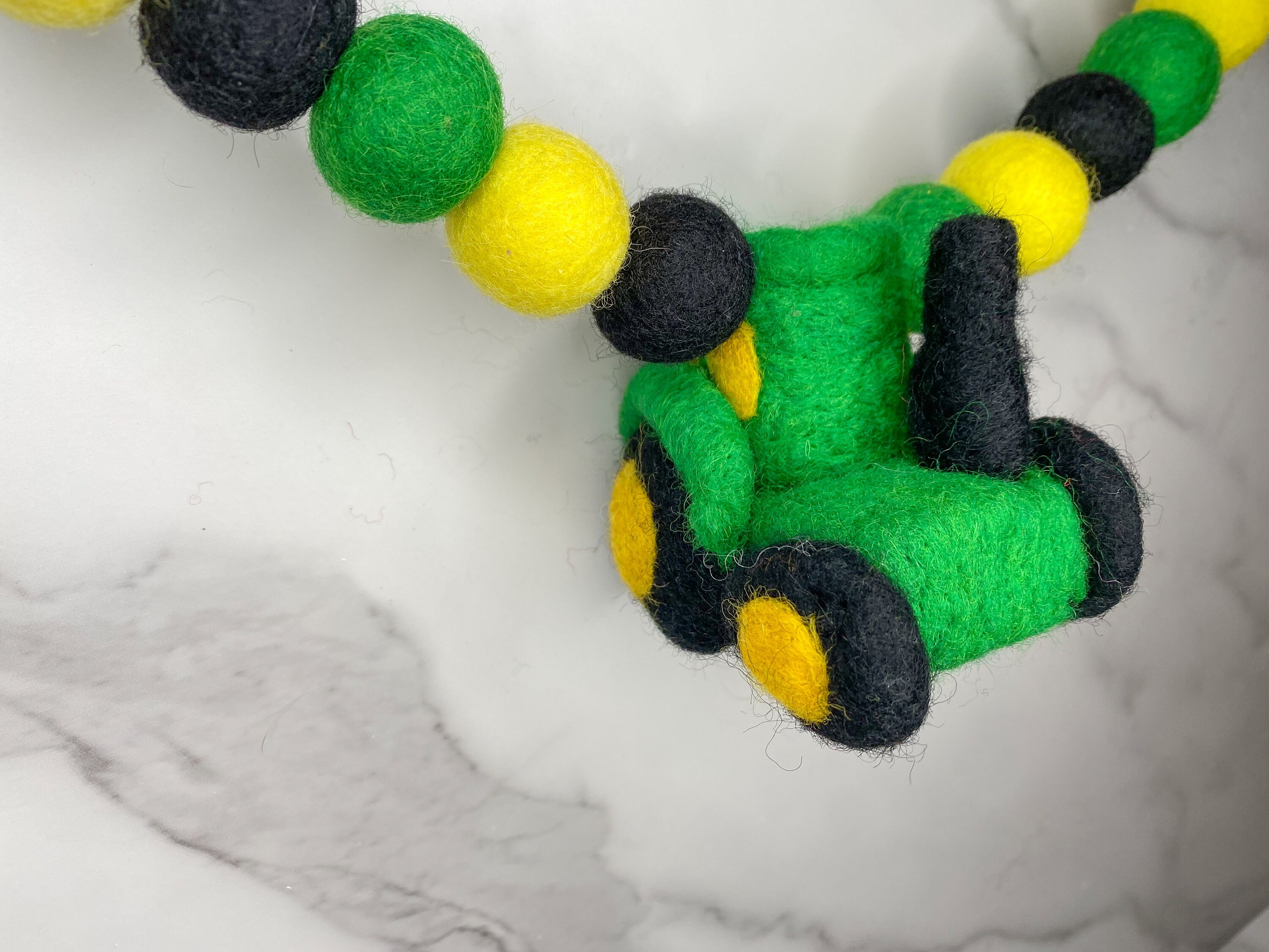 Tractor Party Tractor Garland Felt Garland Felt Ball | Etsy
