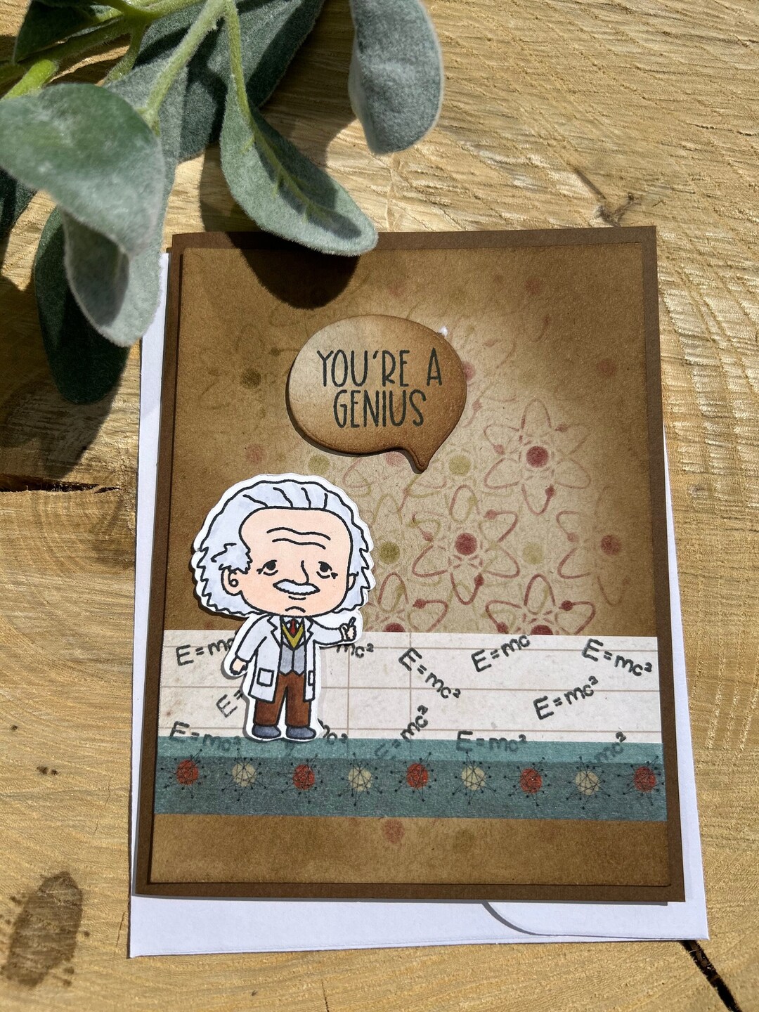 Genius Card, Graduation Card, Card for Success, Scientist, Einstein ...