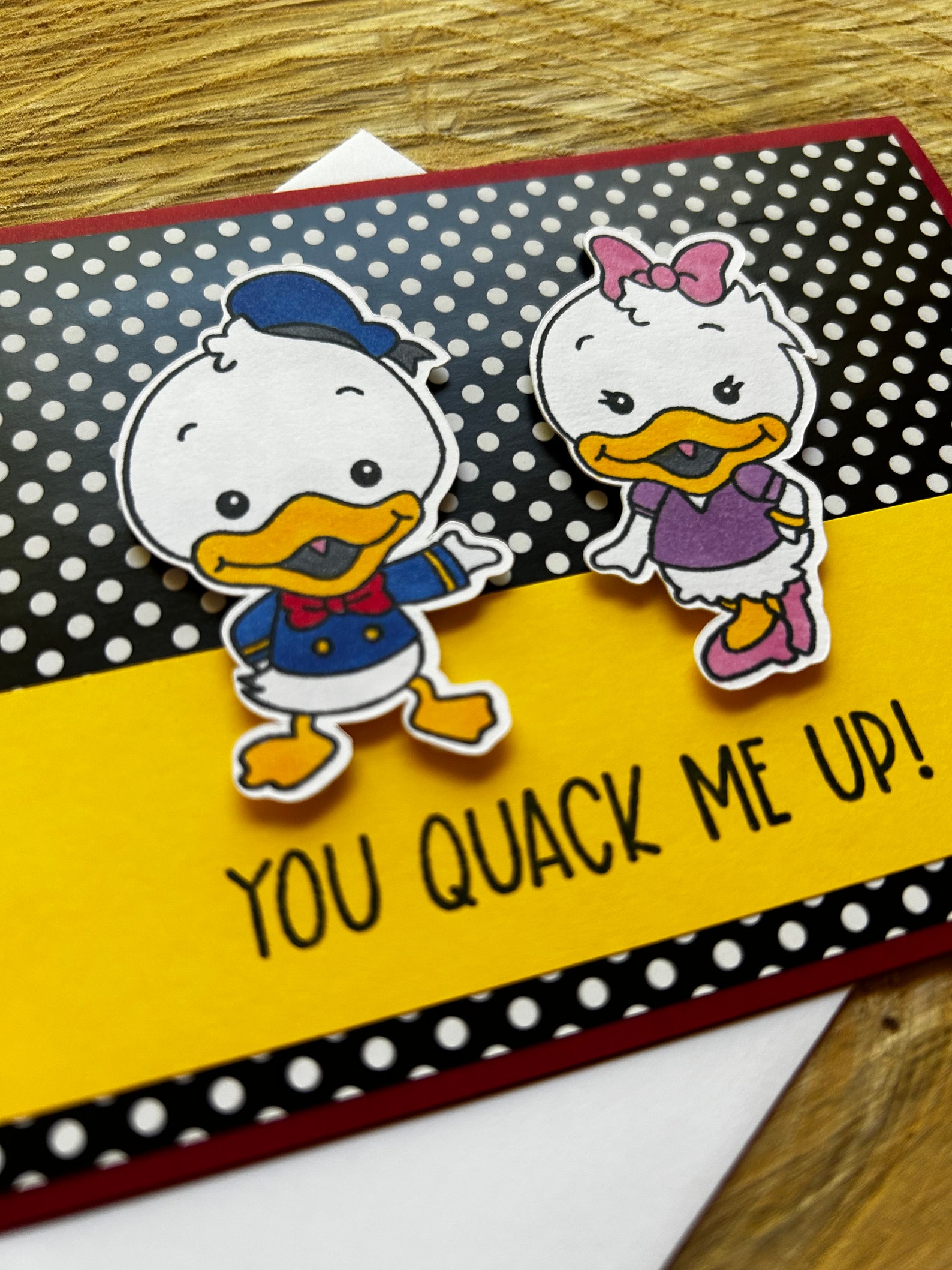 Duck Card, Cartoon Duck, You Quack Me Up, Cartoon Card, Classic Cartoon ...