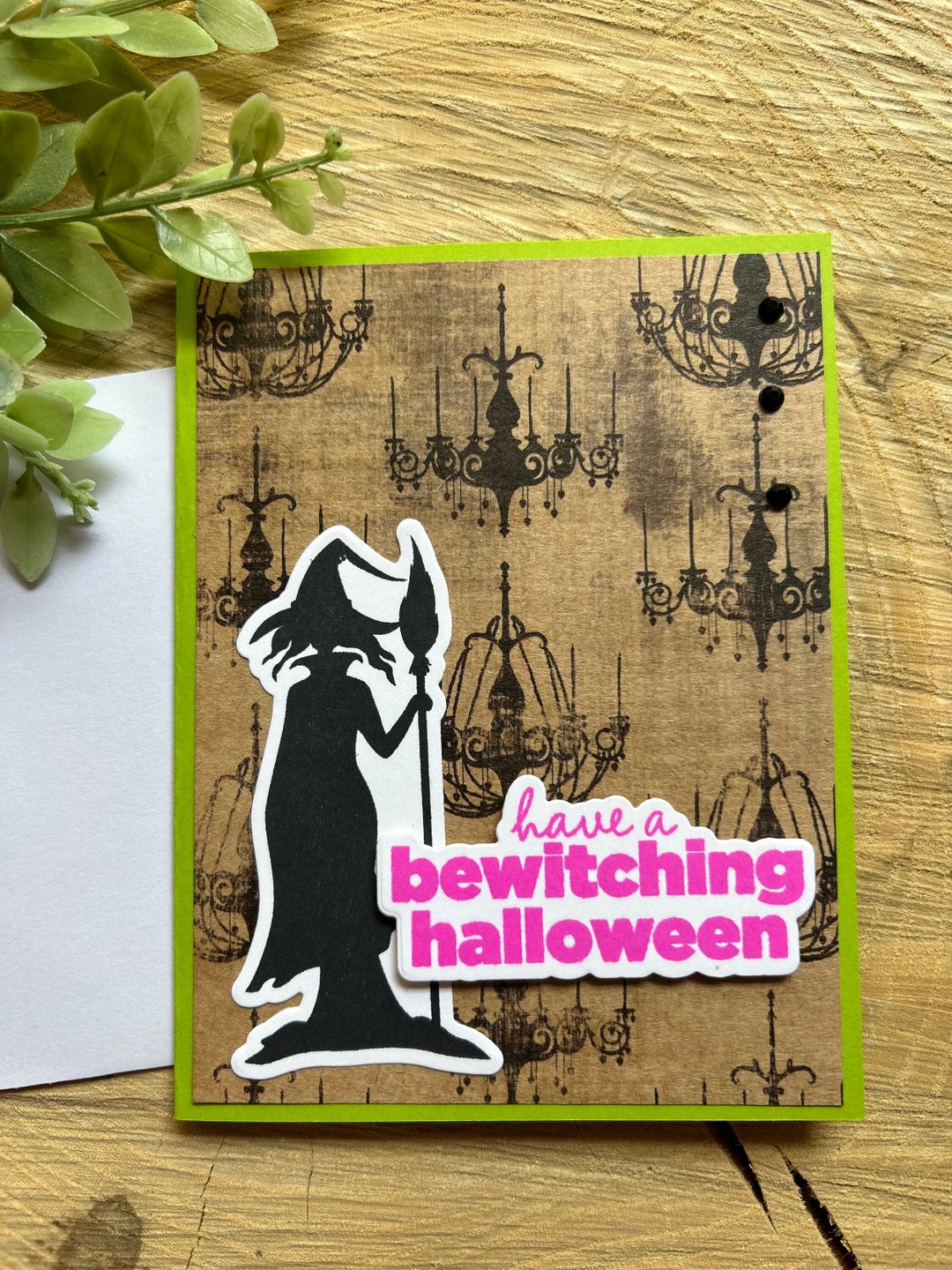Witch Card, Card for Halloween, Halloween Card, Bewitching, Salem ...