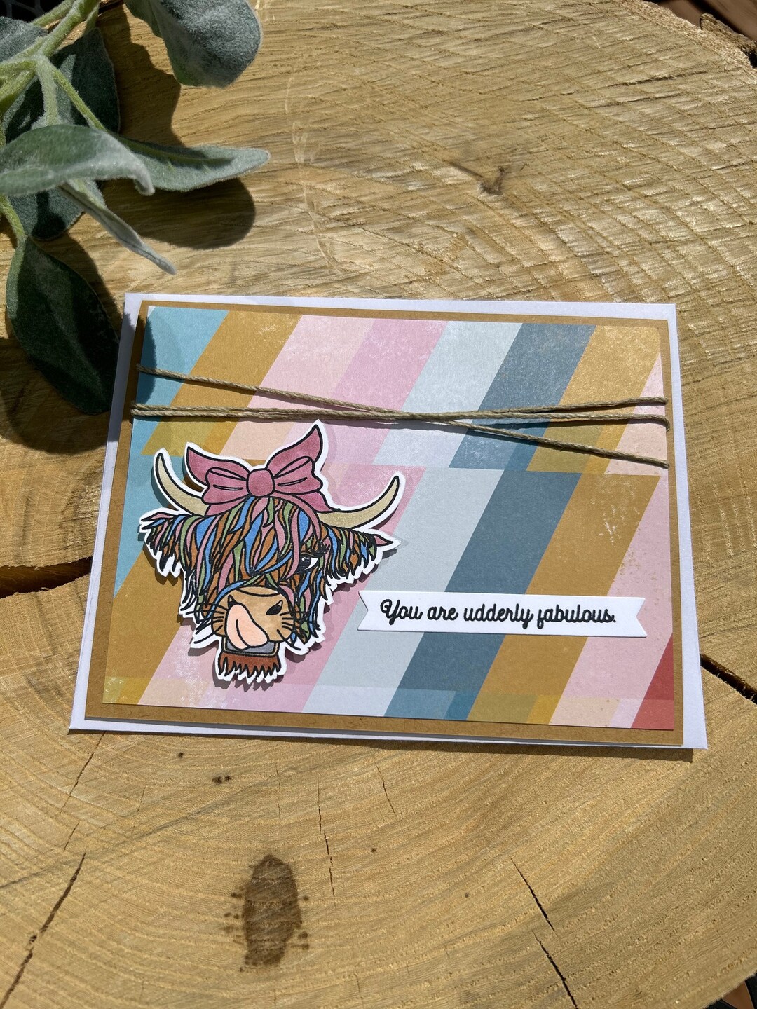 Cow Card, Cow Birthday Card, Cow Themed Party, Heifer Card, Udder Cow ...