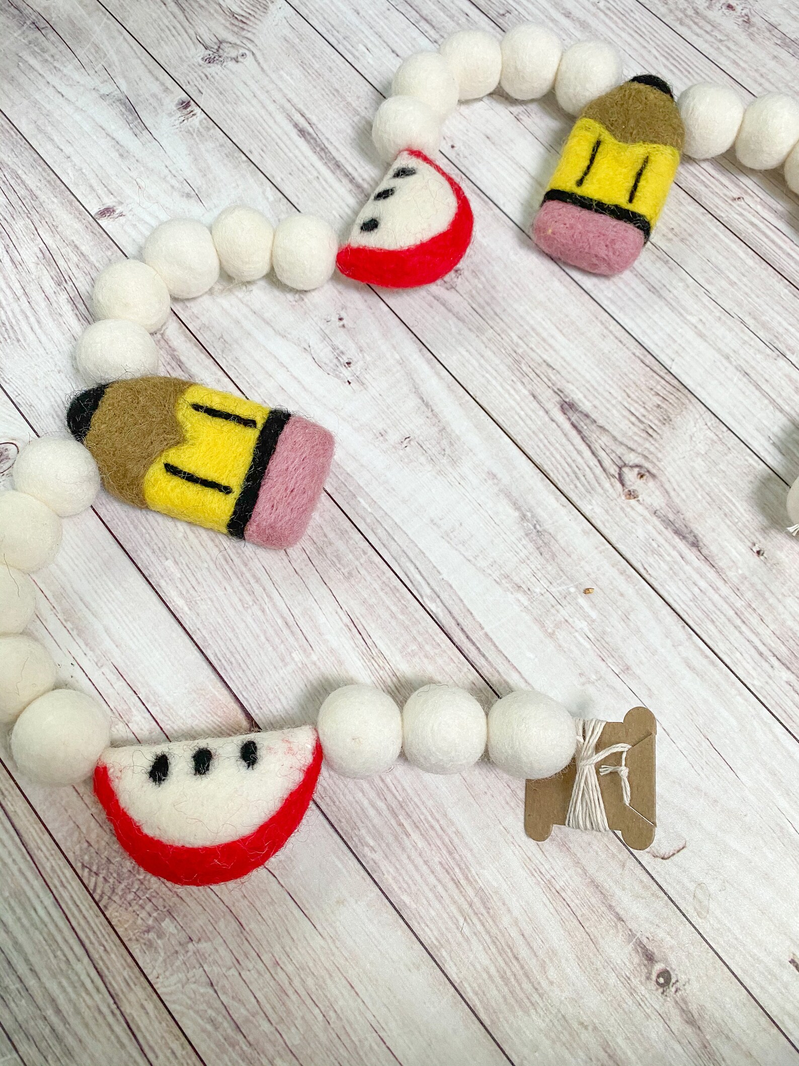Teacher Garland, Felt Ball Garland, Teacher Decor, Teacher Gift ...