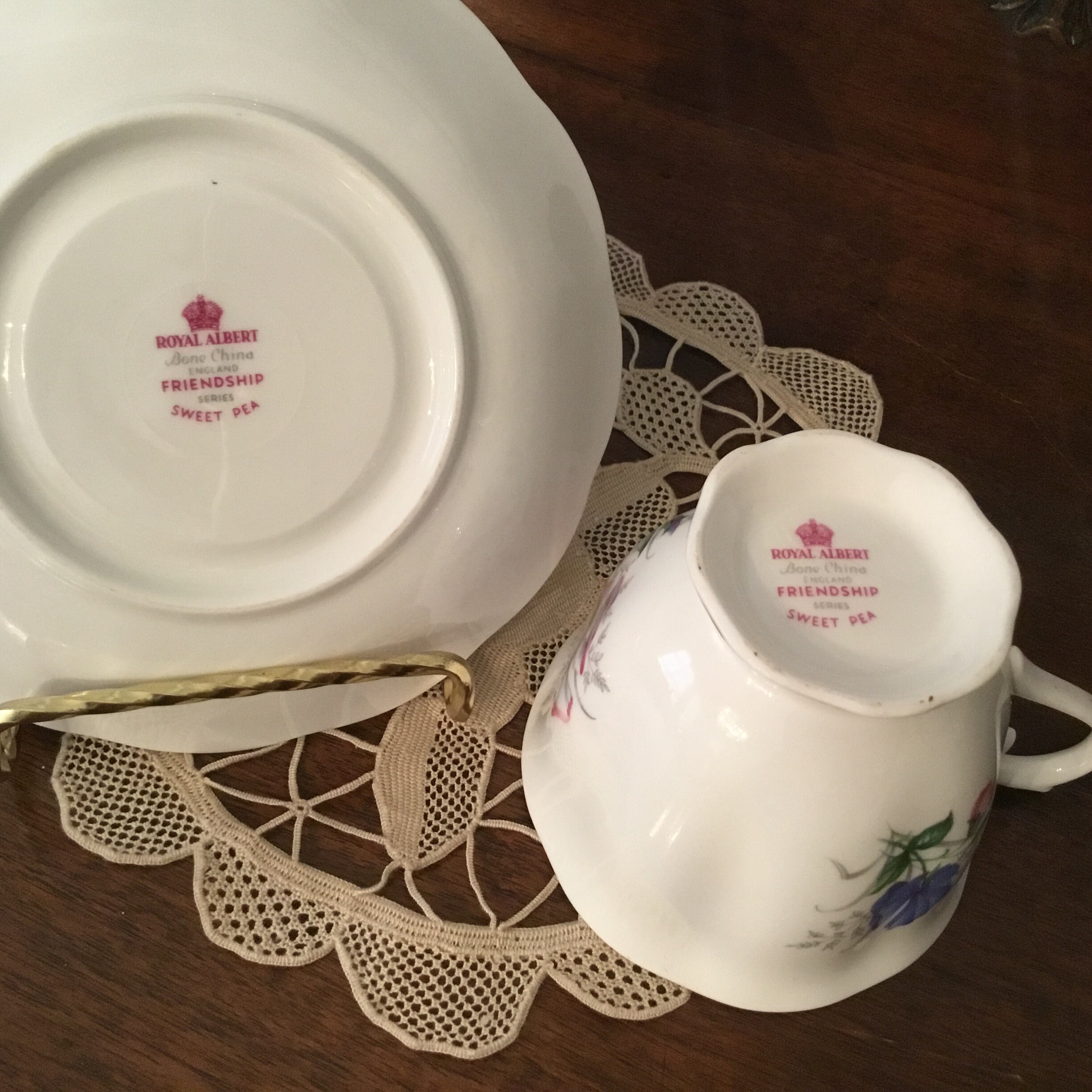 ROYAL ALBERT sweet Pea Cup and Saucer Vintage Set, English China From ...