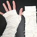 Gray Mummy Gloves Mens Zombie Outfit Ripped Ghost Costume Black Arm ...