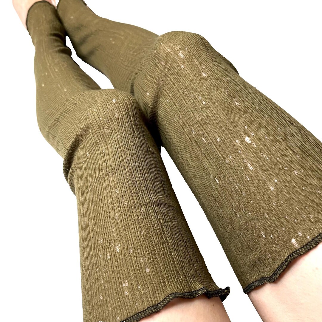 Womens Mummy Black Knee Socks Ripped Leg Warmers Thigh Highs Zombie ...
