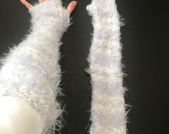 Fuzzy Arm Sleeves - Etsy
