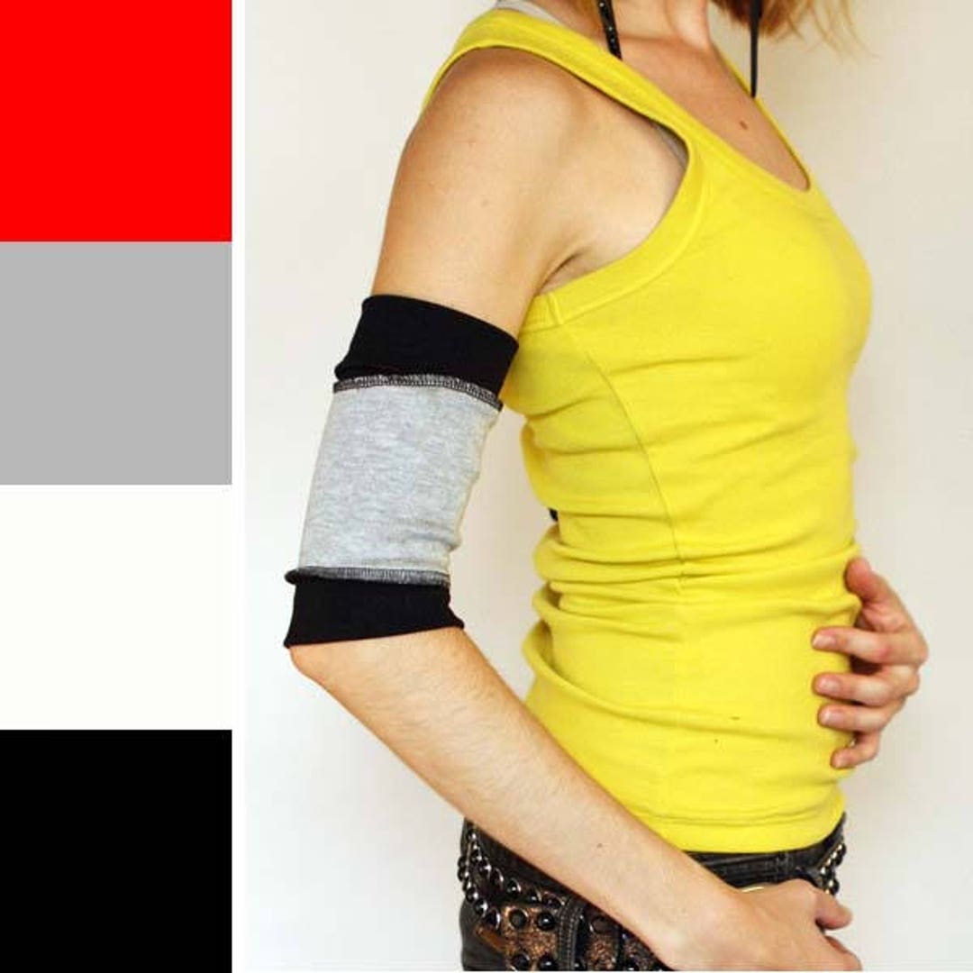 PICC Line Cover Black Arm Bands With Id Pocket Gray Workout - Etsy