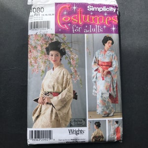 Kimono sewing pattern 4080 by Simplicity in size 6-12 Sewing & Fiber Sewing & Needlecraft etna ...