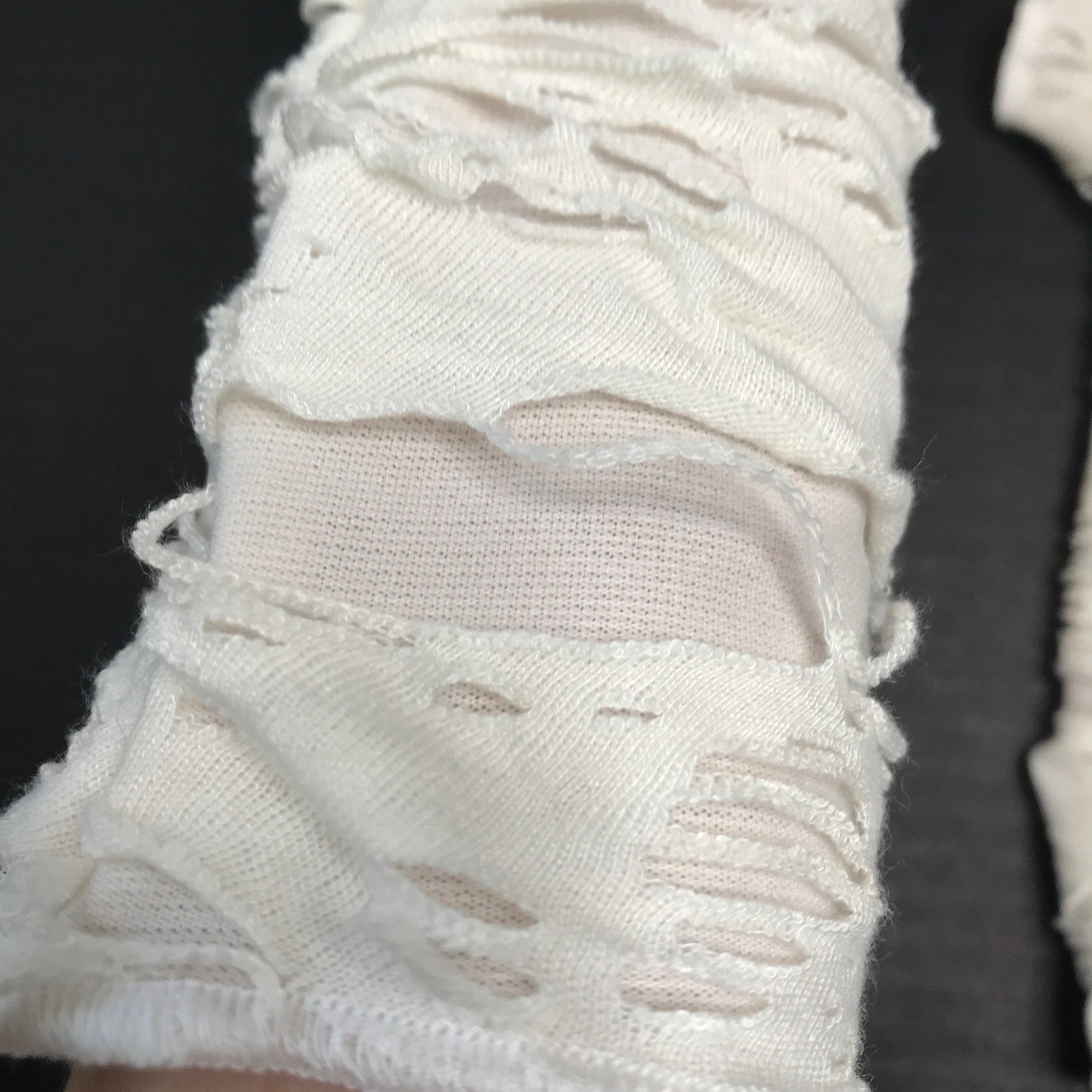 Gray Mummy Gloves Mens Hand Covers Black Bandage Arm Covers Zombie ...