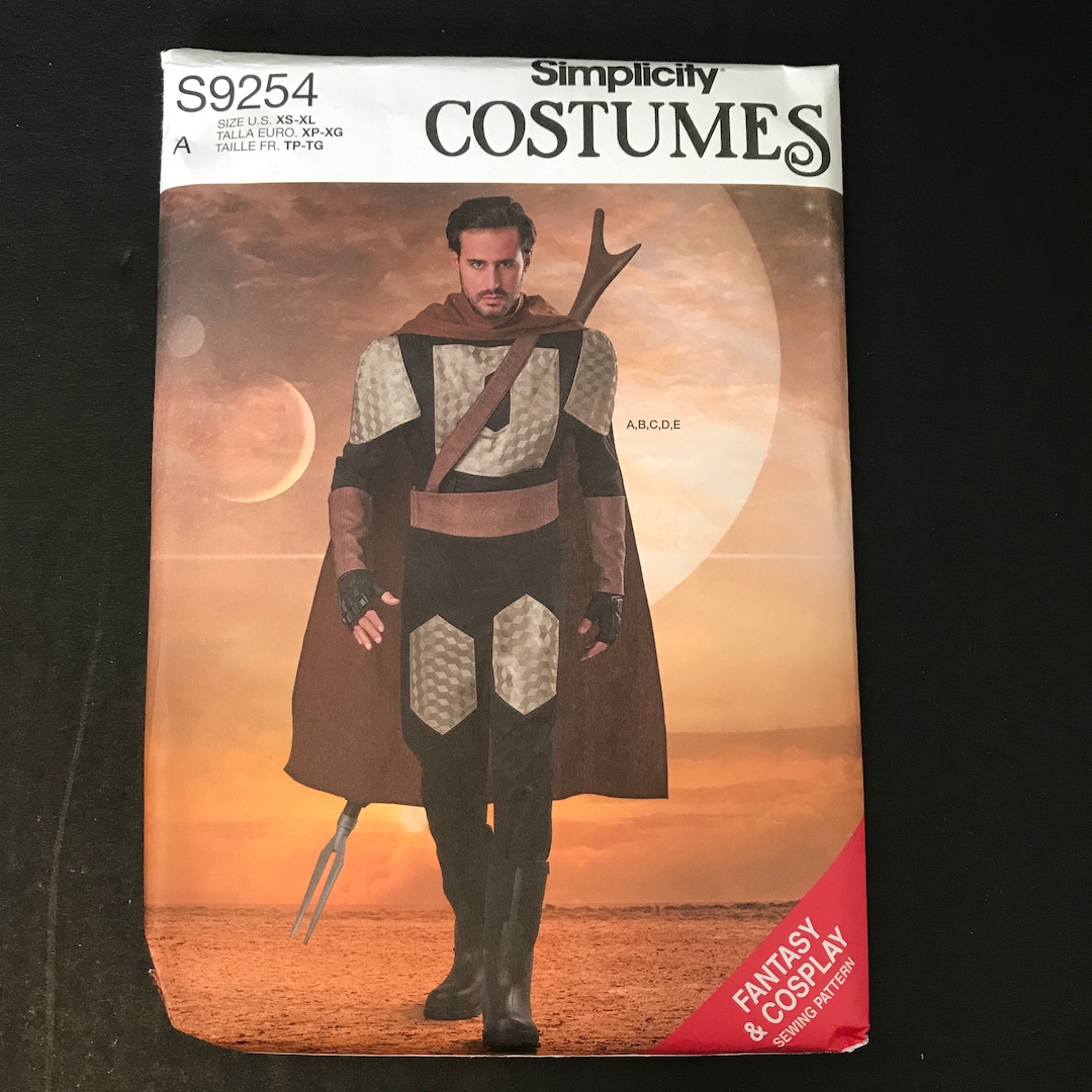 Simplicity Sewing Pattern S9254 Mens Warrior Costume Bounty - Etsy