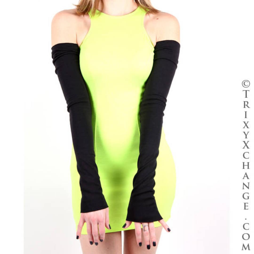 Extra Long Arm Warmers Extra Long Leg Warmers Black Armwarmers Black ...