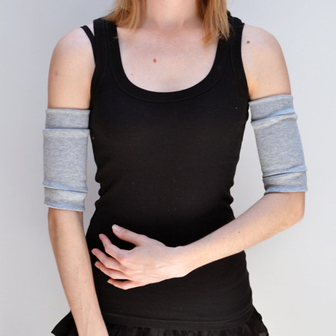 PICC Line Cover Black Arm Bands With Id Pocket Gray Workout Arm Covers ...