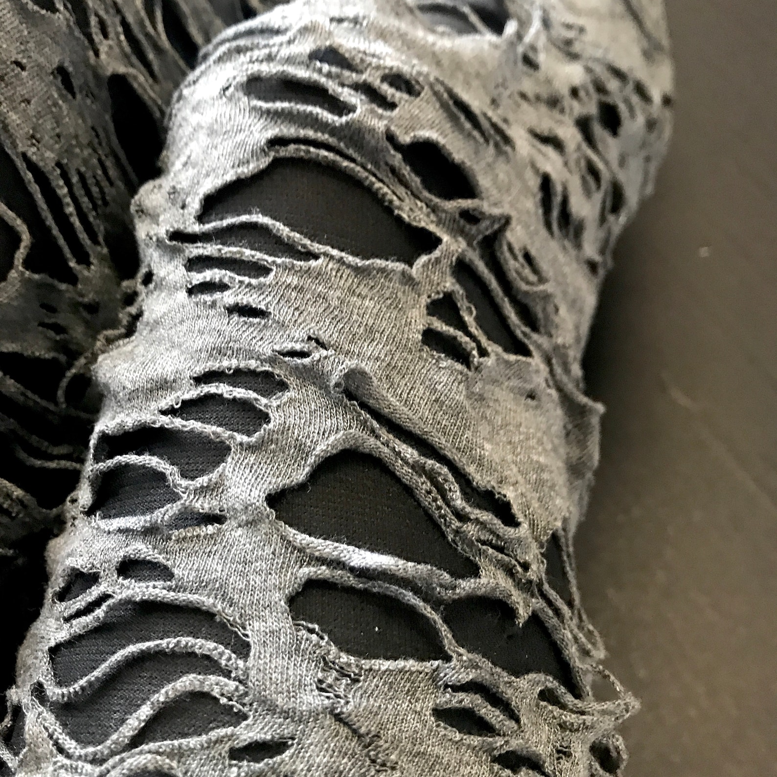 White Mummy Leg Warmers Ripped Knee Socks Ghost Halloween Costume Over ...