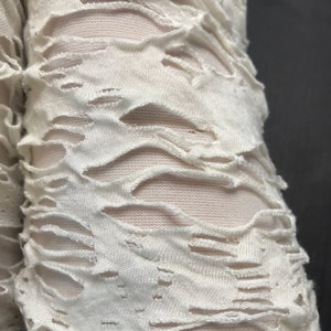 White Mummy Leg Warmers Ripped Knee Socks Ghost Halloween Costume Over ...