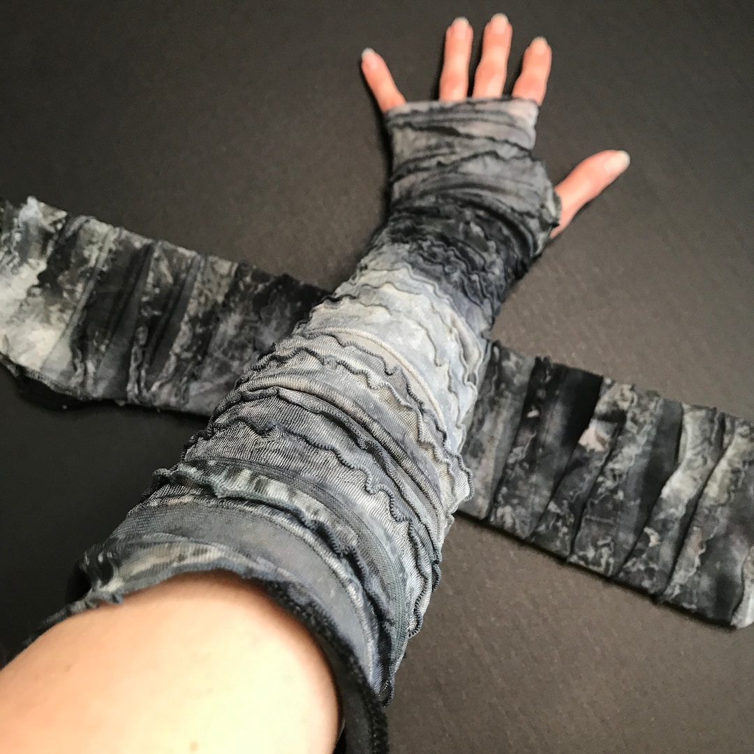 Gray Bandage Mummy Arm Covers Frankenstein Bride Halloween Costume ...