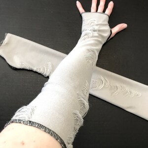Zombie Apocalypse Gloves Womens Clothing Mummy Costume Ripped Arm ...